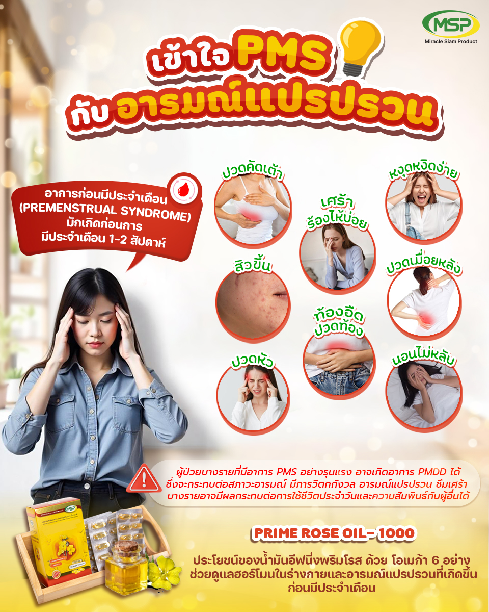 น้ำมันอีฟนิ่งพริมโรส Primrose Oil-1000 จาก MSP | MIRACLE SIAM PRODUCT